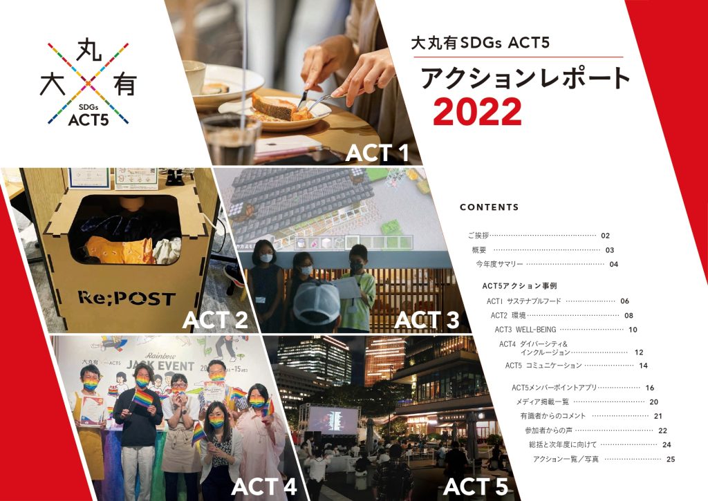 大丸有SDGs ACT5 アクションレポート2022 | 大丸有SDGs ACT5 公式サイト